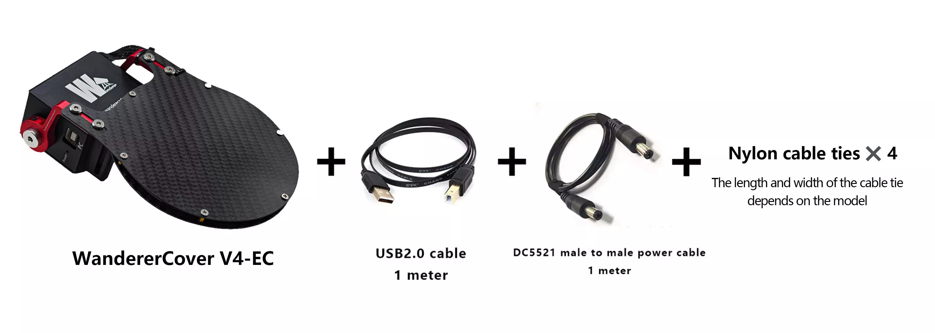 Wanderer V4-EC Motorised Dust Covers and Flat Panel | First Light Optics