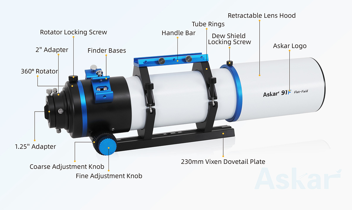 Askar 91F Flat-Field ED Refractor | First Light Optics