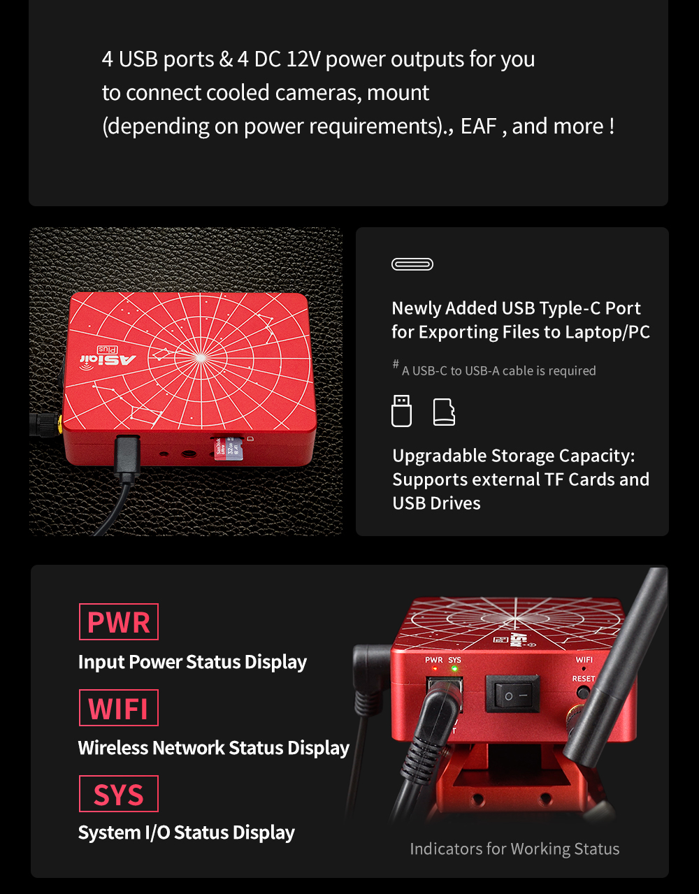 ZWO ASiair Plus 256G Wireless Astrophotography Controller | First Light Optics
