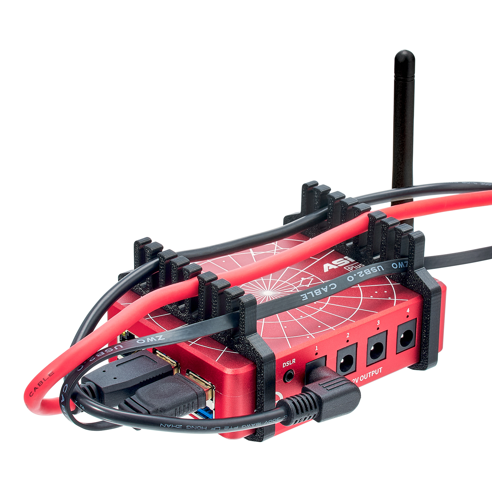 Astrodymium Cable organizer for ASIAir PLUS | First Light Optics