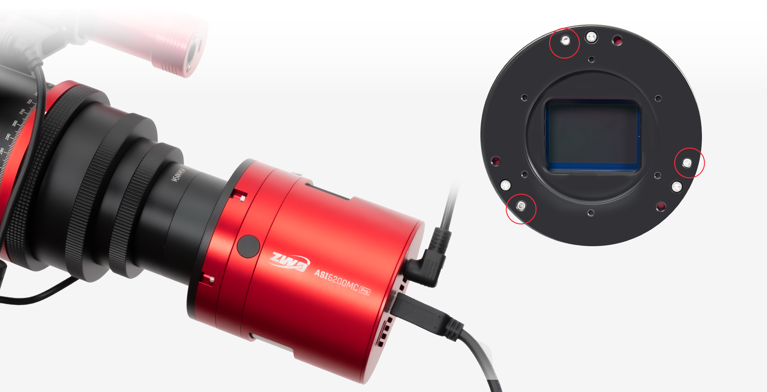 ZWO ASI 6200MM P25 Full Frame USB 3.0 Mono Cooled Camera | First Light ...