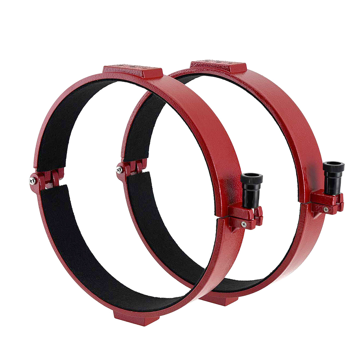 TS Tube Rings for 230mm Tube Diameter in Red | First Light Optics