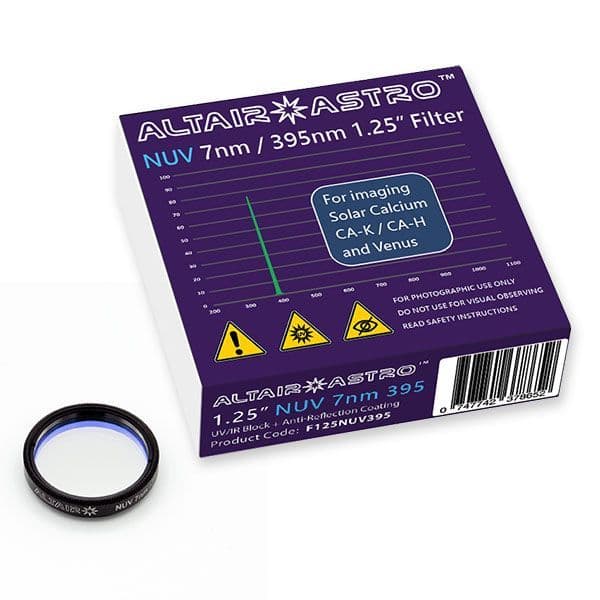 Altair Astro NUV 7nm 1.25" Filter - Calcium K-Line and Venus | First ...