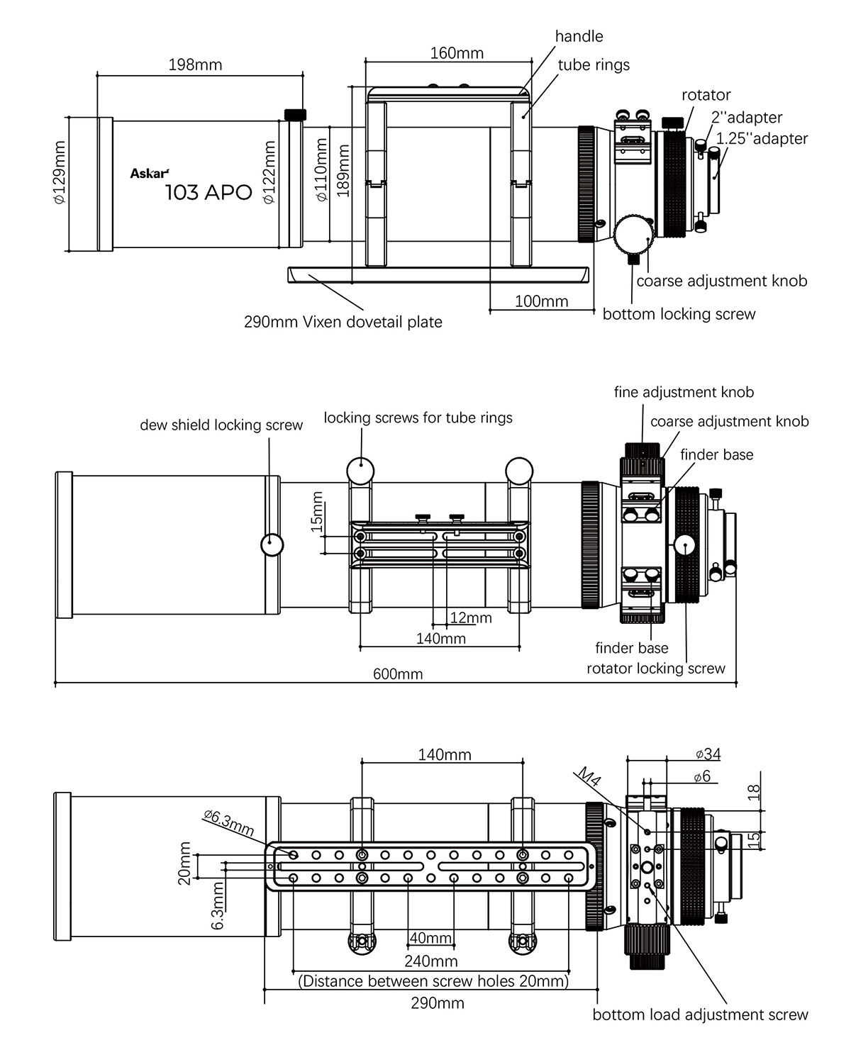 Askar 103 APO Triplet Refractor | First Light Optics