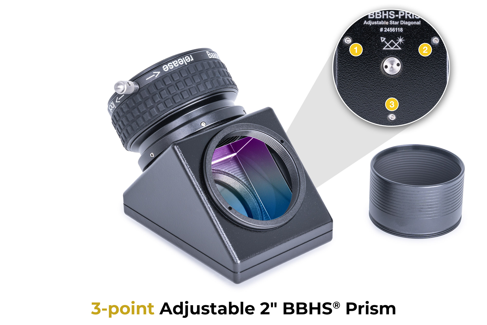 Baader 2“ BBHS® Prism – Adjustable Star Diagonal | First Light Optics