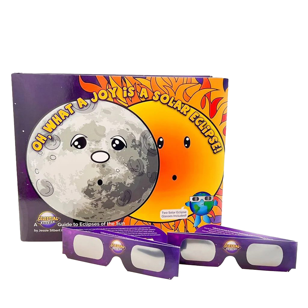 Oh, What a Joy is a Solar Eclipse! Book & two Glasses | First Light Optics