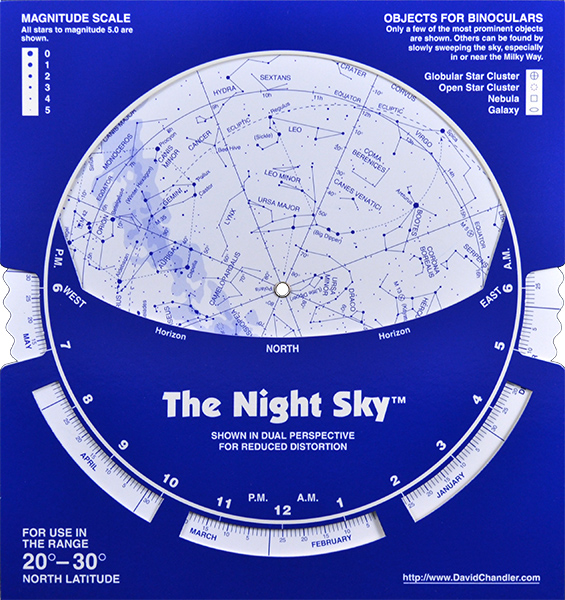 David Chandler Night Sky Planisphere Cardboard | First Light Optics