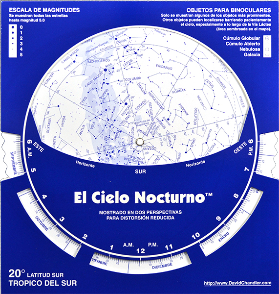 David Chandler Night Sky Planisphere Cardboard | First Light Optics
