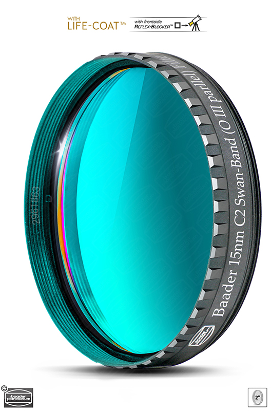 Baader C2 Swan-Band Filter (15nm) OIII Parallel | First Light Optics