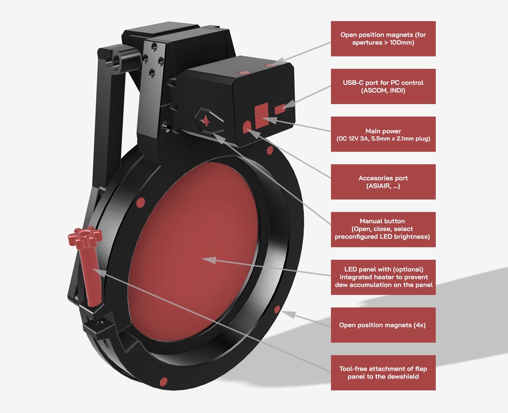 Deep Sky Dad Flat Field Panel TS 70mm F5 Quadruplet | First Light Optics