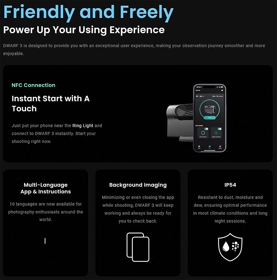 Dwarf 3 Smart Telescope | First Light Optics