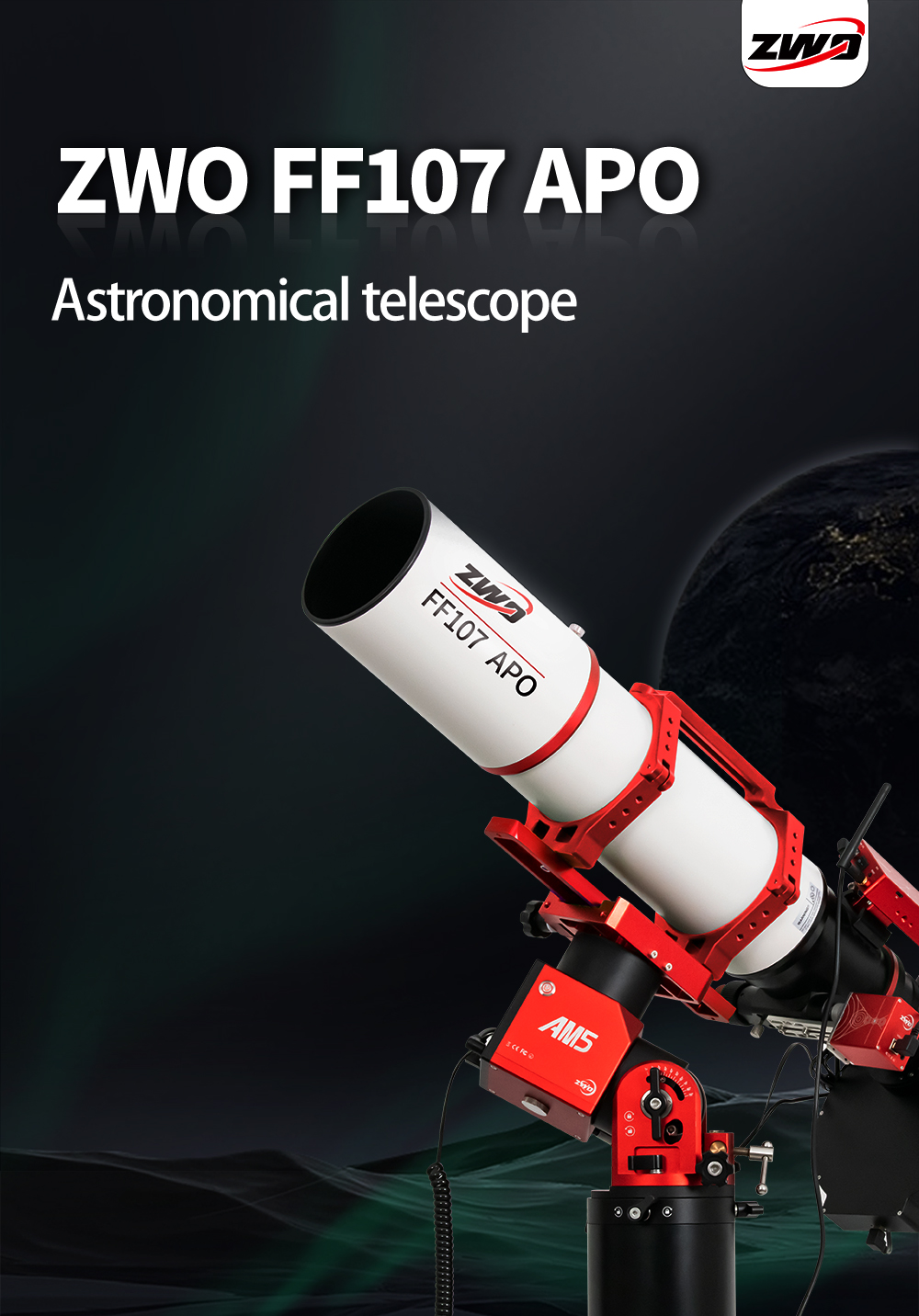 ZWO FF107 APO Quadruplet Refractor Telescope | First Light Optics