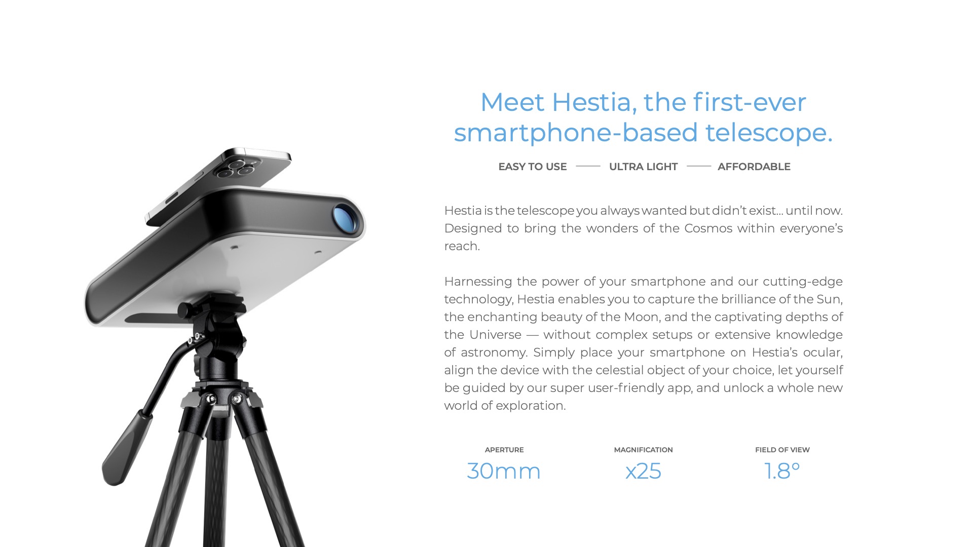 Vaonis Hestia Standard Pack - turn your Smart Phone into a Smart ...