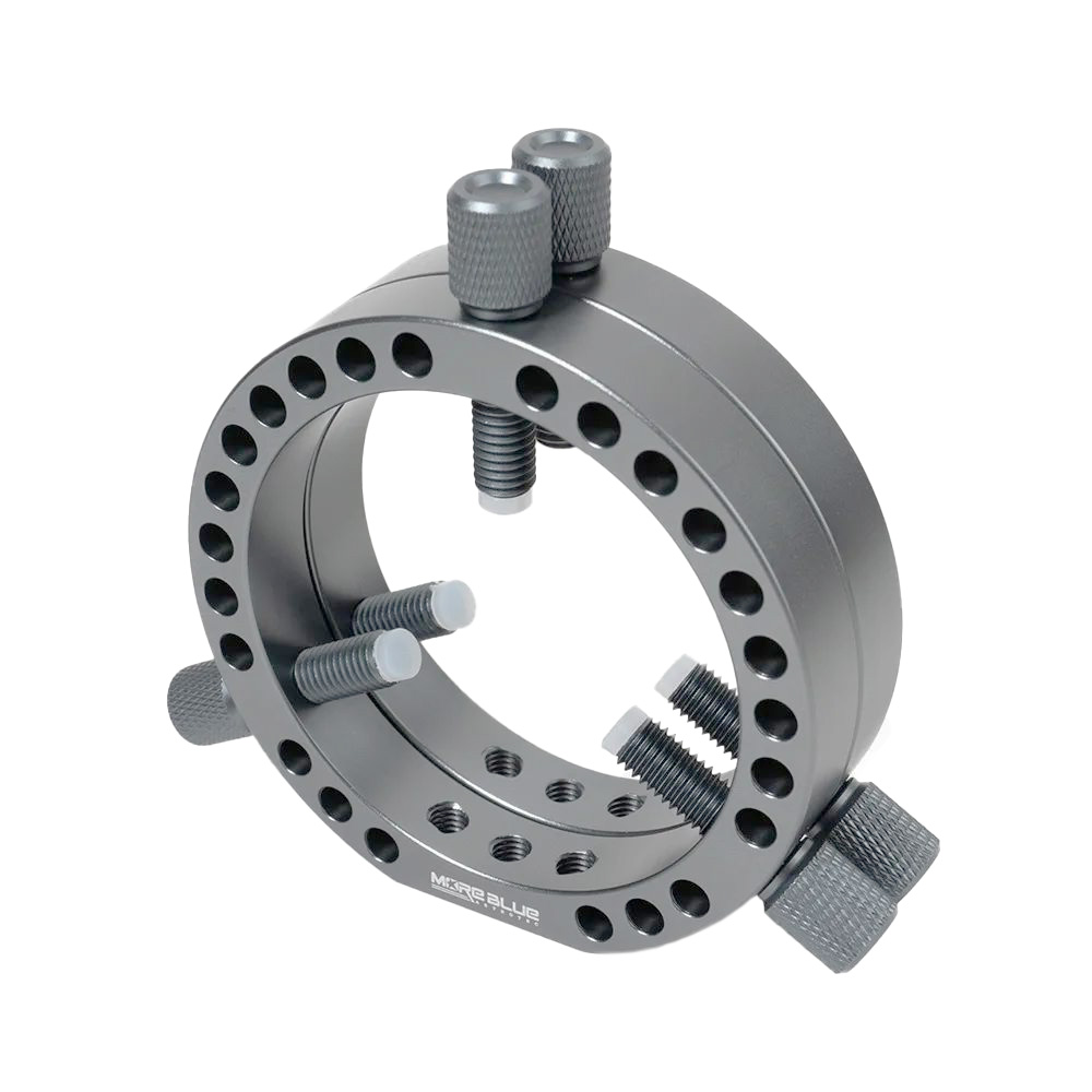 More Blue 3-point Finder and Guider Rings (72mm) | First Light Optics