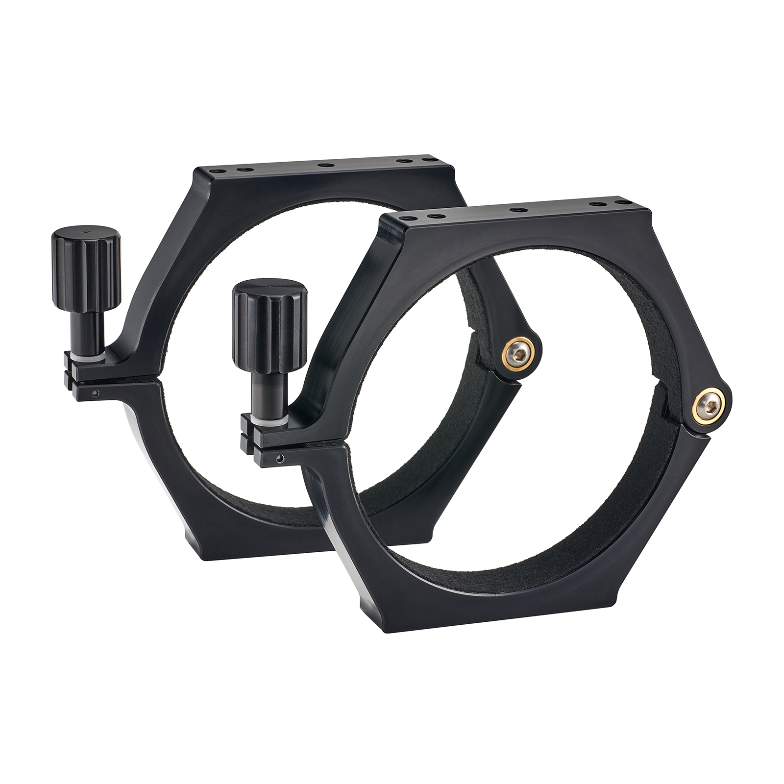 StellaLyra 125mm Tube Rings Black | First Light Optics