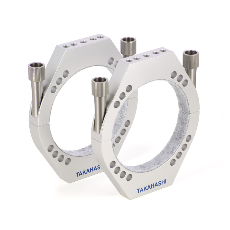 Takahashi Tube clamps for FS-60CB/FS-60Q/FC-76DCU (diam. 80mm) | First Light Optics