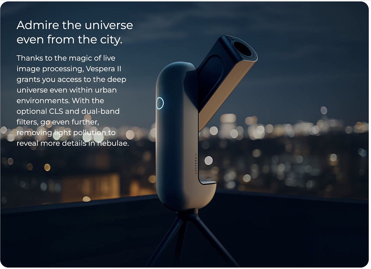 Vaonis Vespera II Smart Telescope | First Light Optics