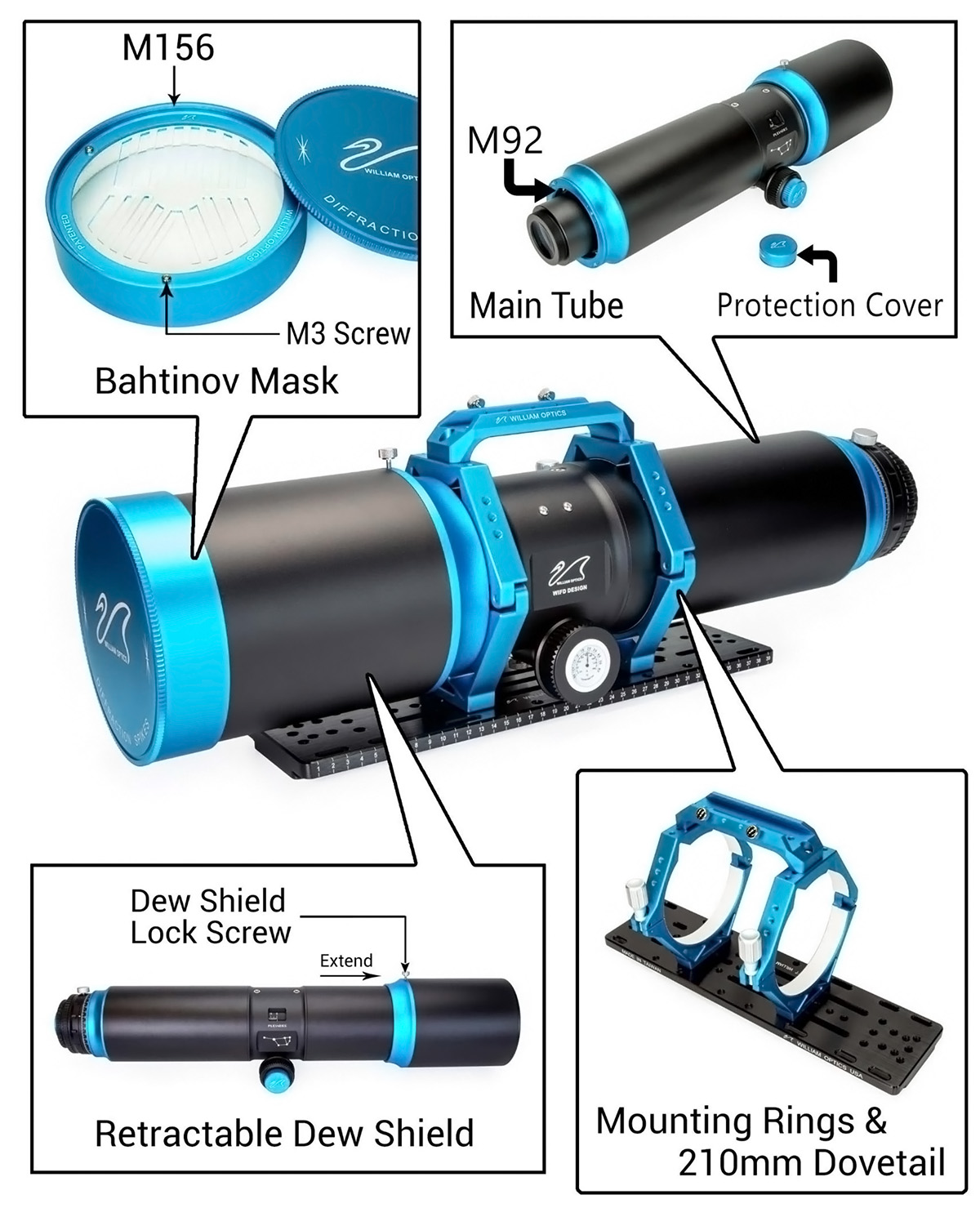 William Optics Pleiades 111 f/4.8 Astrograph | First Light Optics