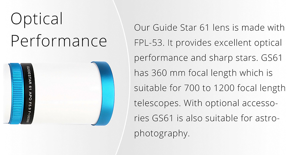 William Optics GuideStar 61 | First Light Optics